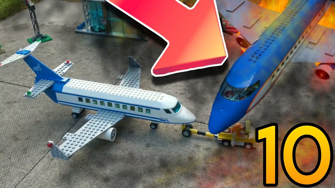 Lego Plane Crash 10 - YouTube