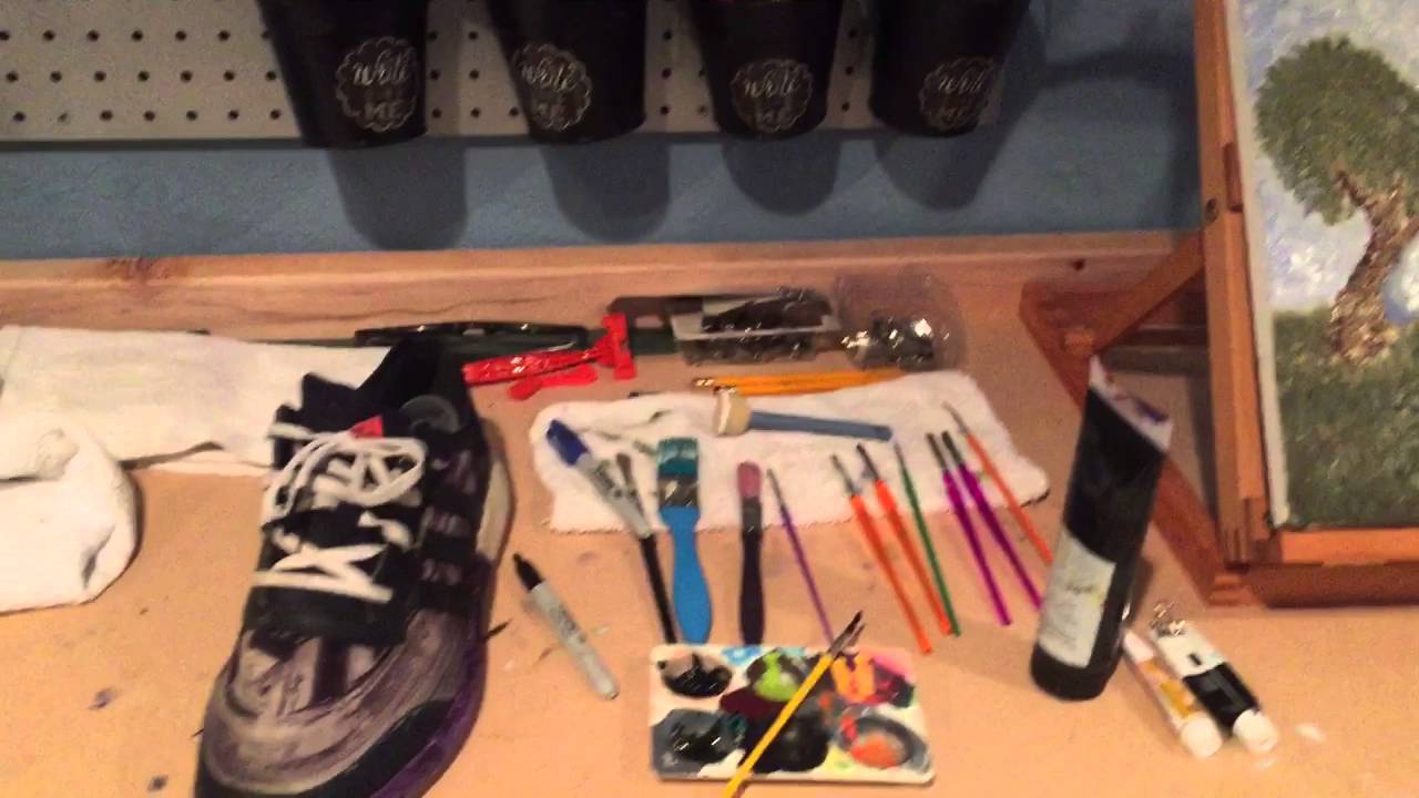 Painting My Adidas Boost Midsole - YouTube