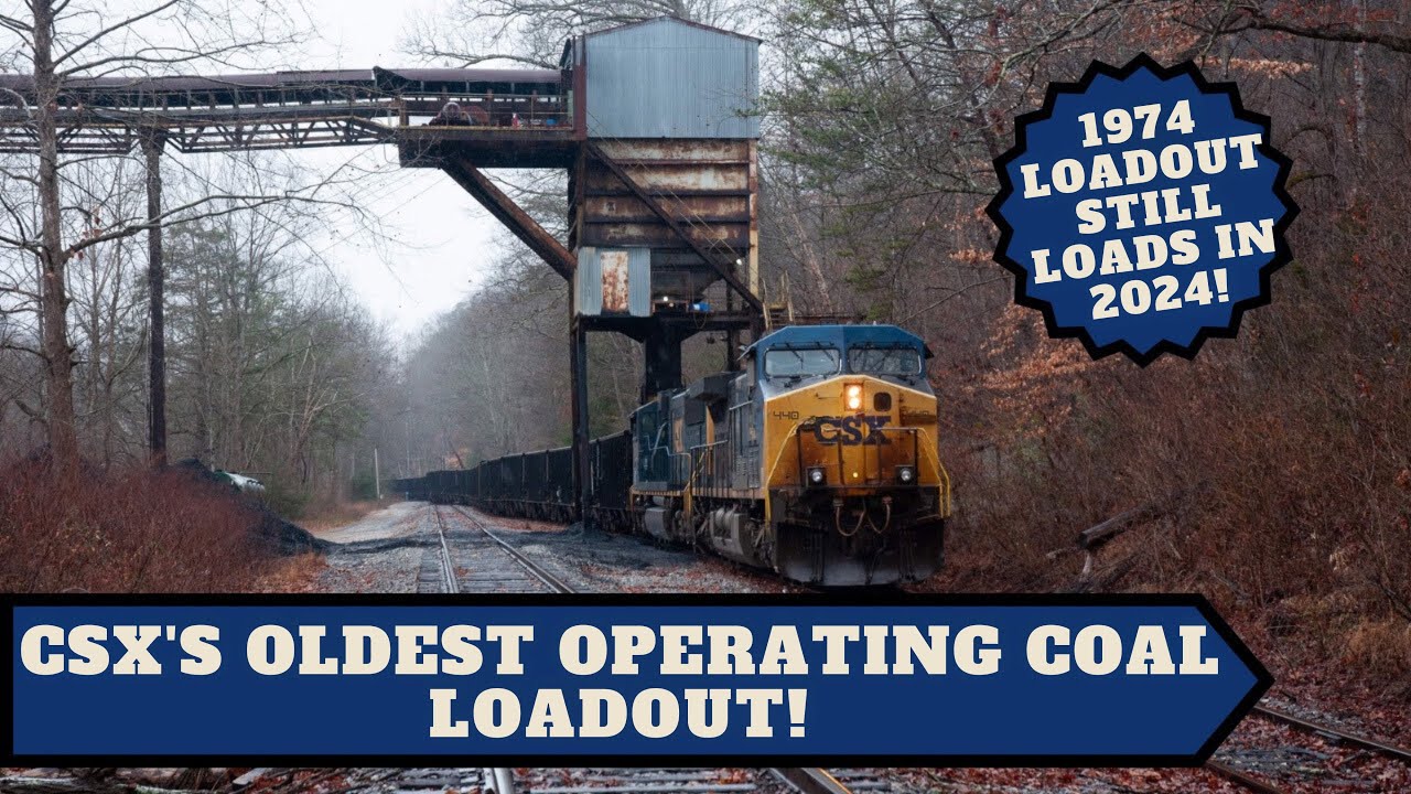 CSX's Oldest Operating Coal Loadout! Watch How This 50 Year Old Tipple ...