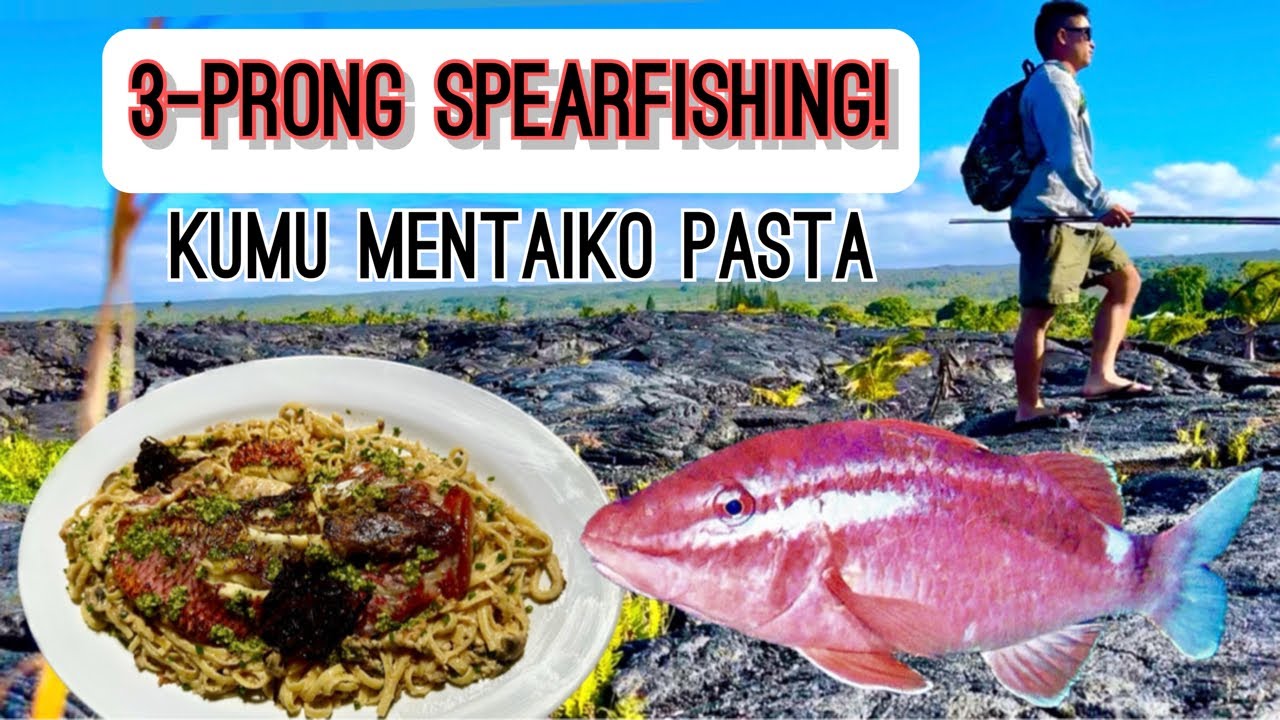 Spearfishing Hawaii, LAVA FIELD Shore Dive | Kumu CATCH AND COOK plus ...