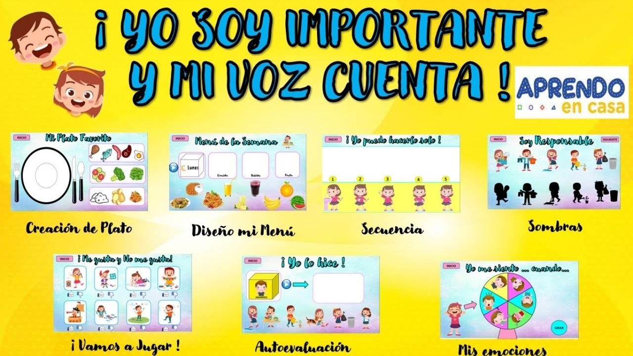 ¡ YO SOY IMPORTANTE Y MI VOZ CUENTA ! - APRENDO EN CASA - ACTIVIDADES ...