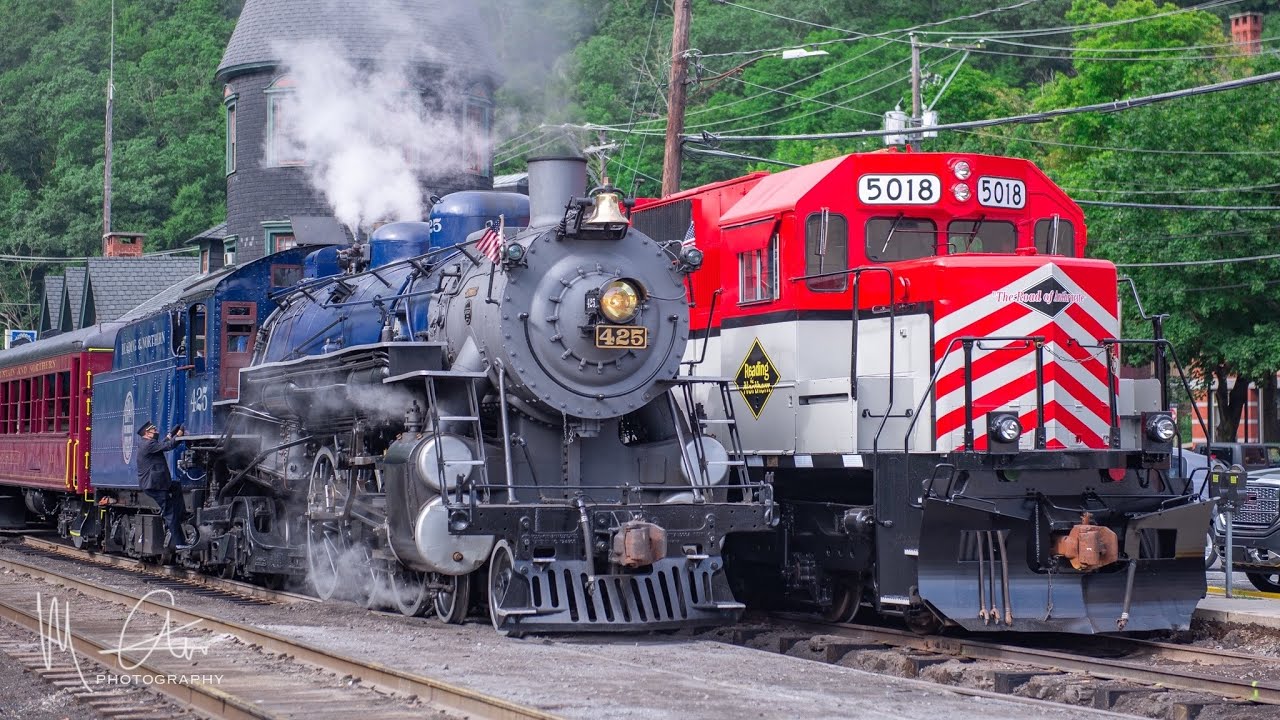 [1080p 60fps] Steam In The Gorge (feat. RBMN 5018)! Return of Reading ...