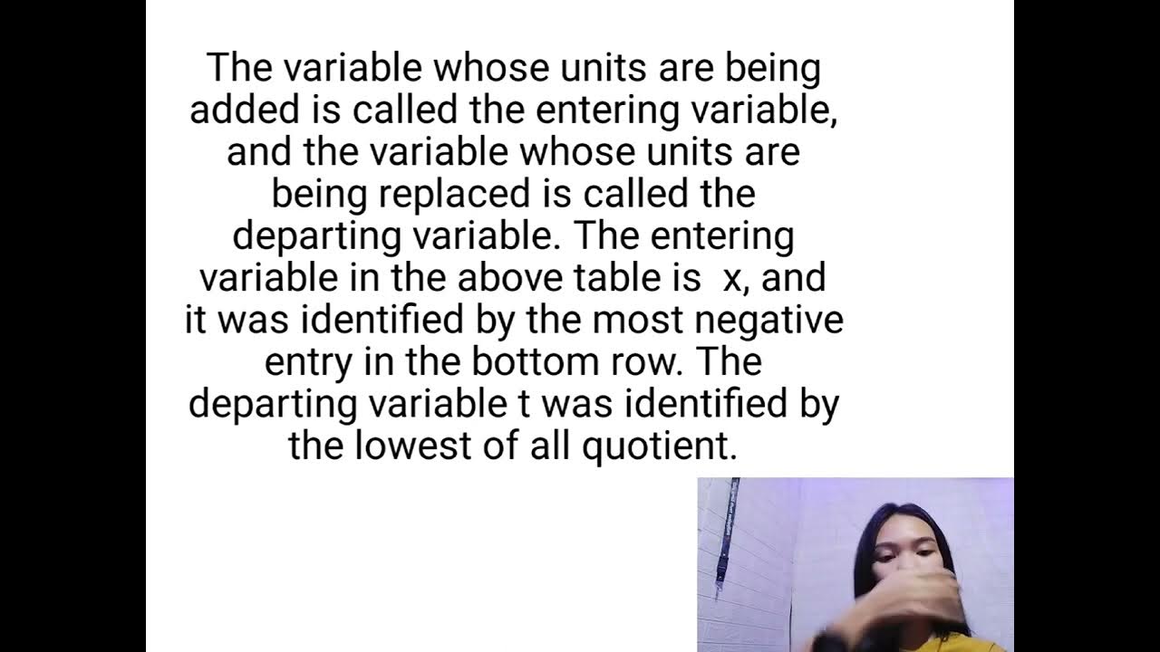 LINEAR PROGRAMMING: Simple Maximization Method (contains less than symbol) - YouTube