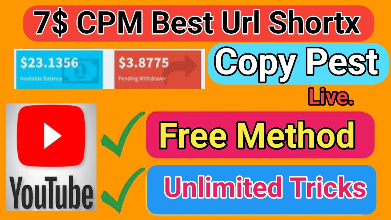 Earn $10 Per Day Best URL Shortx | Unlimited Trick 2023 || Unlimited ...