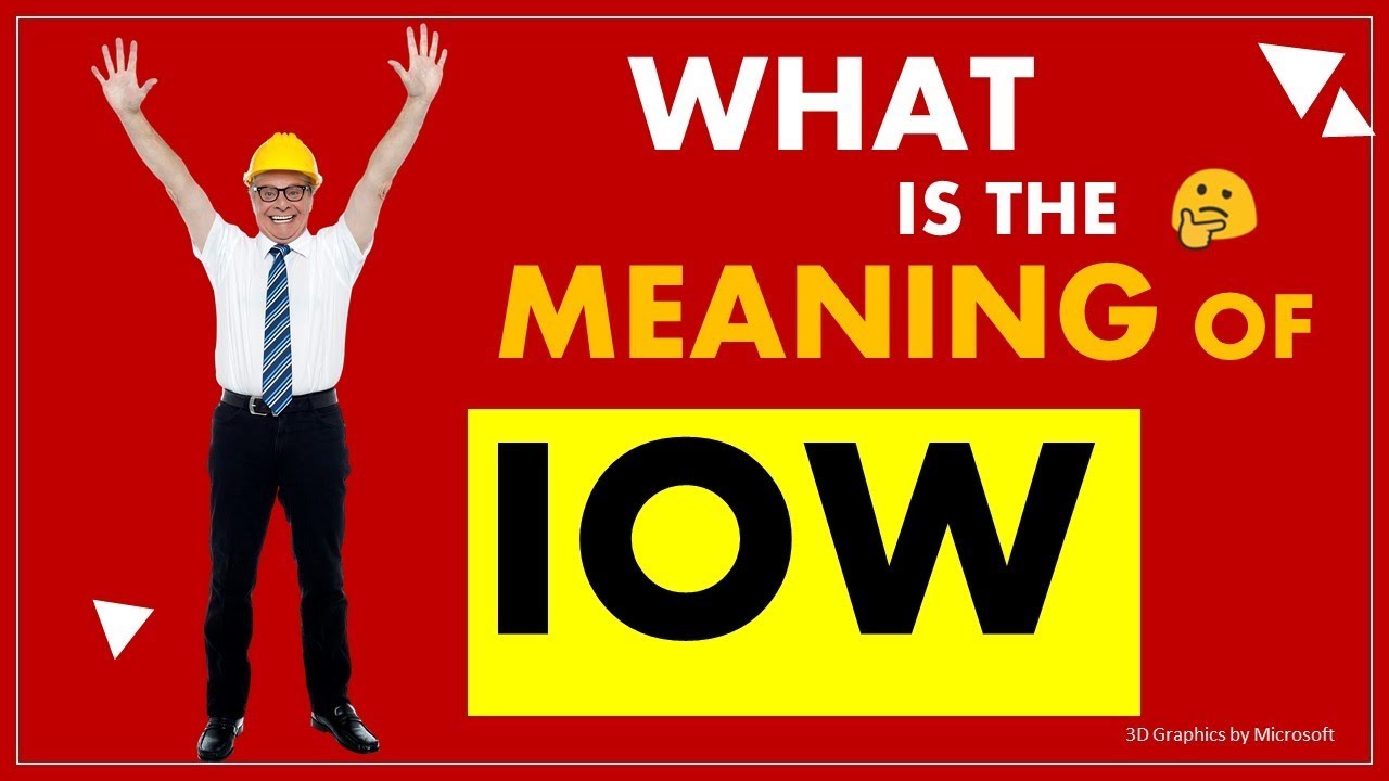 IOW - what is the meaning of Internet Slang - YouTube