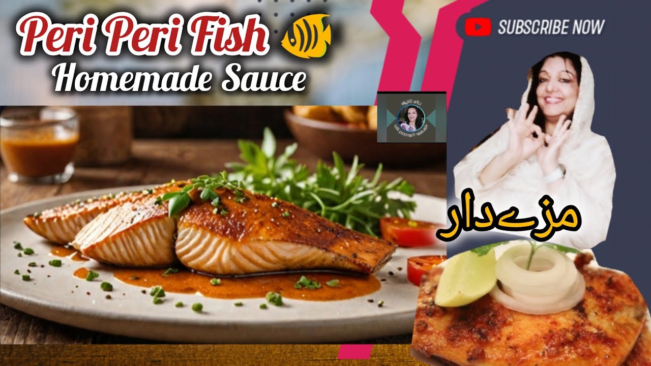 SPICY Smokey Peri Peri Fish Recipe with #homemadesauce - YouTube