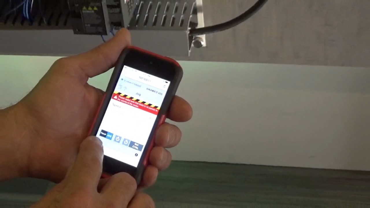 Siemens Mobile Showcase - Wifi Setup V20 Drive - YouTube