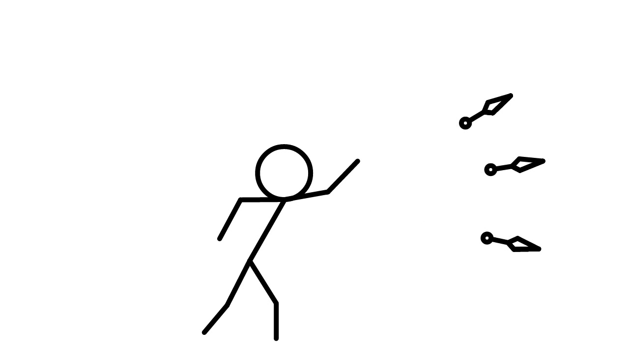 Kunai Throw Test - YouTube