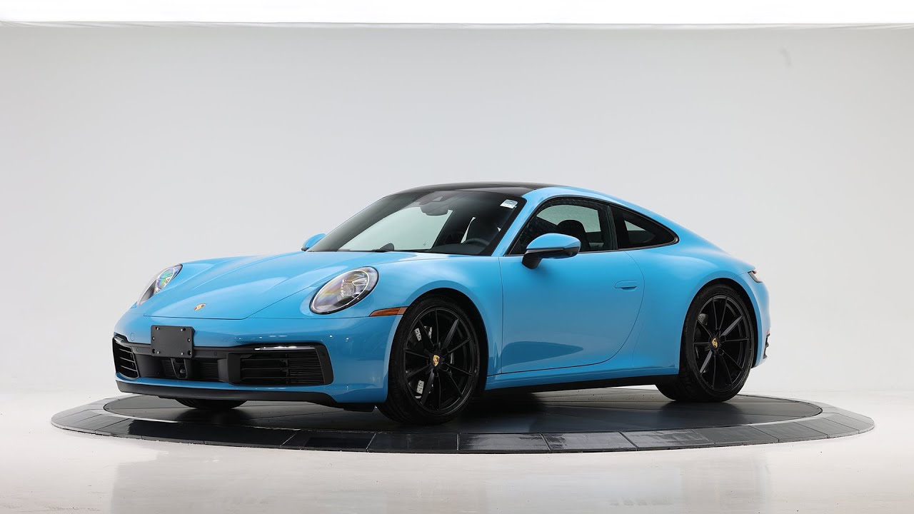 2020 Porsche 911 Carrera 4S Miami Blue | U6665 - YouTube