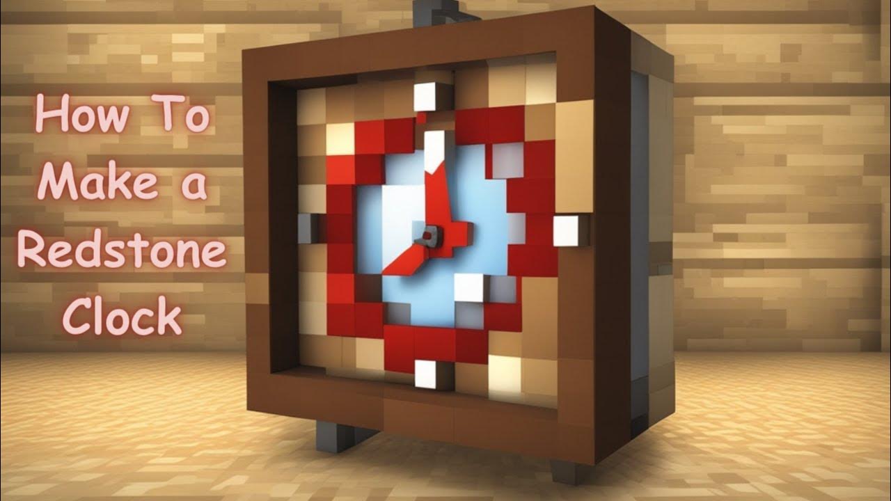 How To Make A Minecraft 1.21 Redstone Clock - YouTube