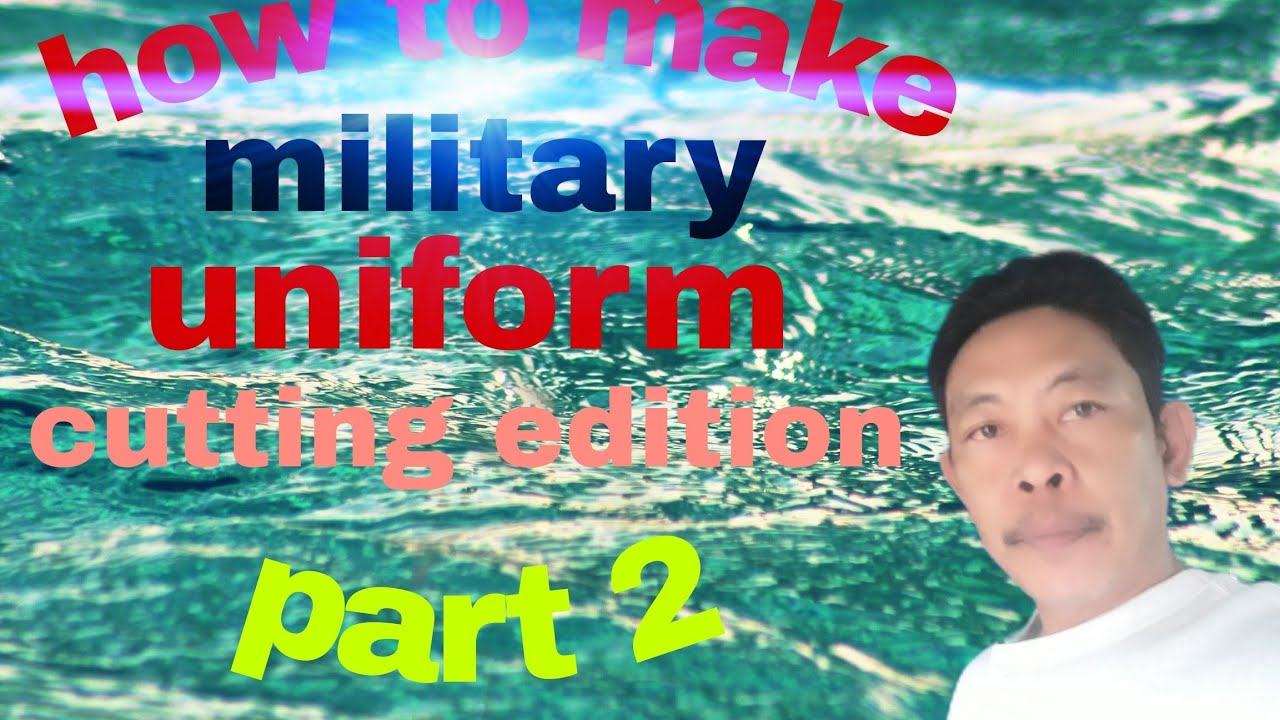HOW TO MAKE MILITARY UNIFORM PART 2 - YouTube