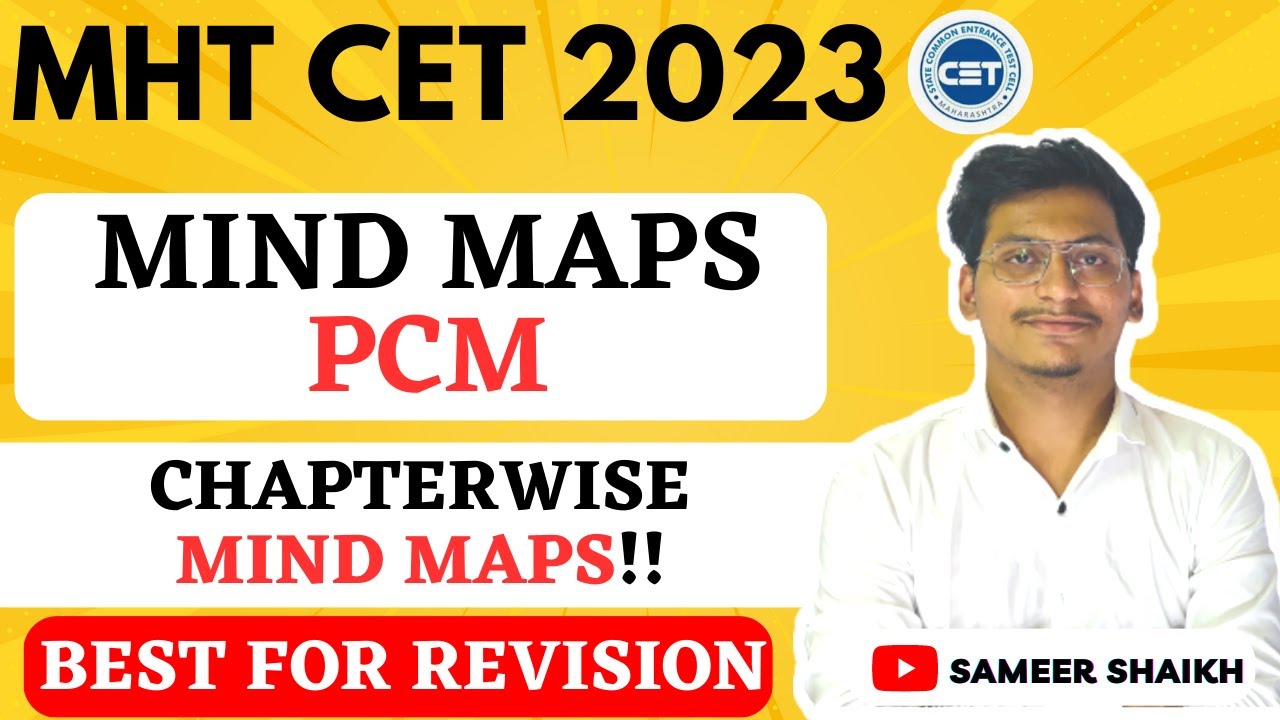 MHT CET Chapterwise MIND MAPS🤩|Best For Revision PCM|Best Strategy for ...