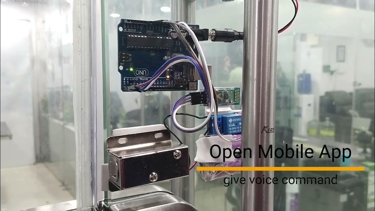 Voice control door lock using Mobile and Ardunio with bluetooth - YouTube