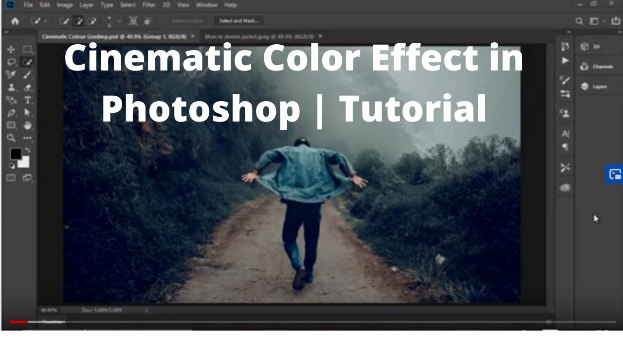 Cinematic Color Effect in Photoshop Tutorial - YouTube