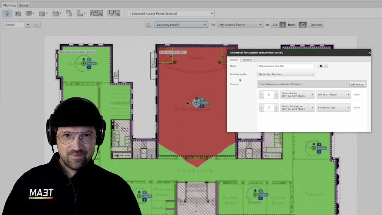 How to Design Wi-Fi Capacity in Ekahau Pro - YouTube