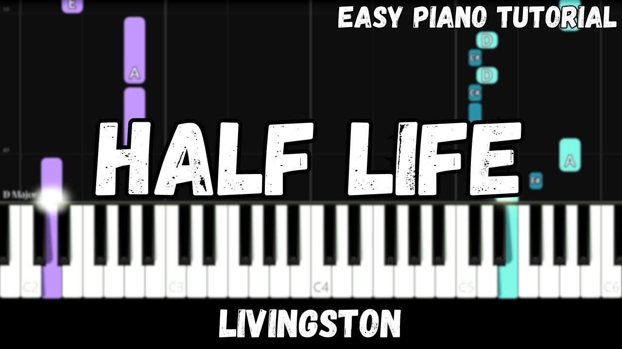 Livingston - Half Life (Easy Piano Tutorial) - YouTube