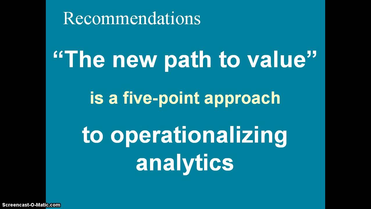 Analytics |The new path to value - YouTube