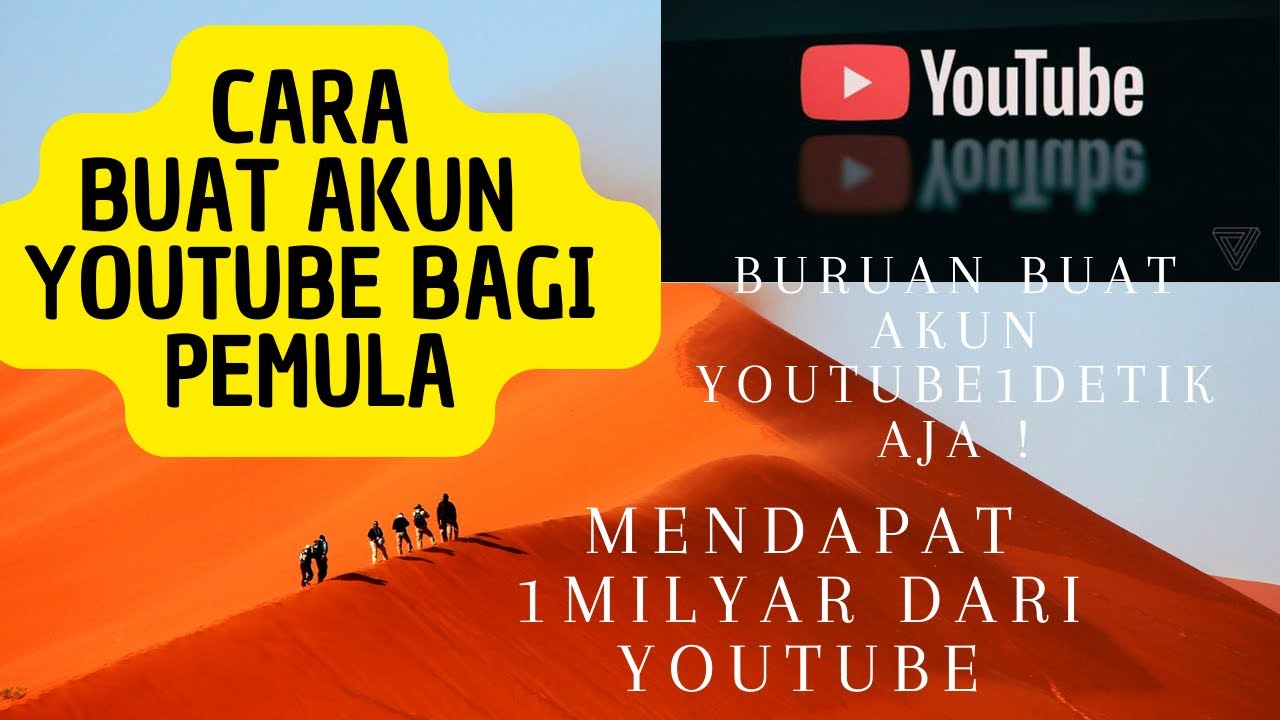 CARA MEMBUAT AKUN YOUTUBE BAGI PEMULA & AKUN GANDANYA #tutorial #cara # ...