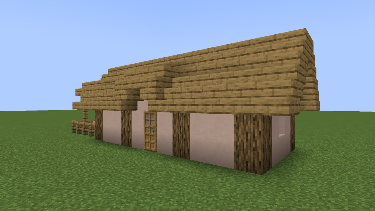 How To Build a Minecraft Village Stable 1 - YouTube