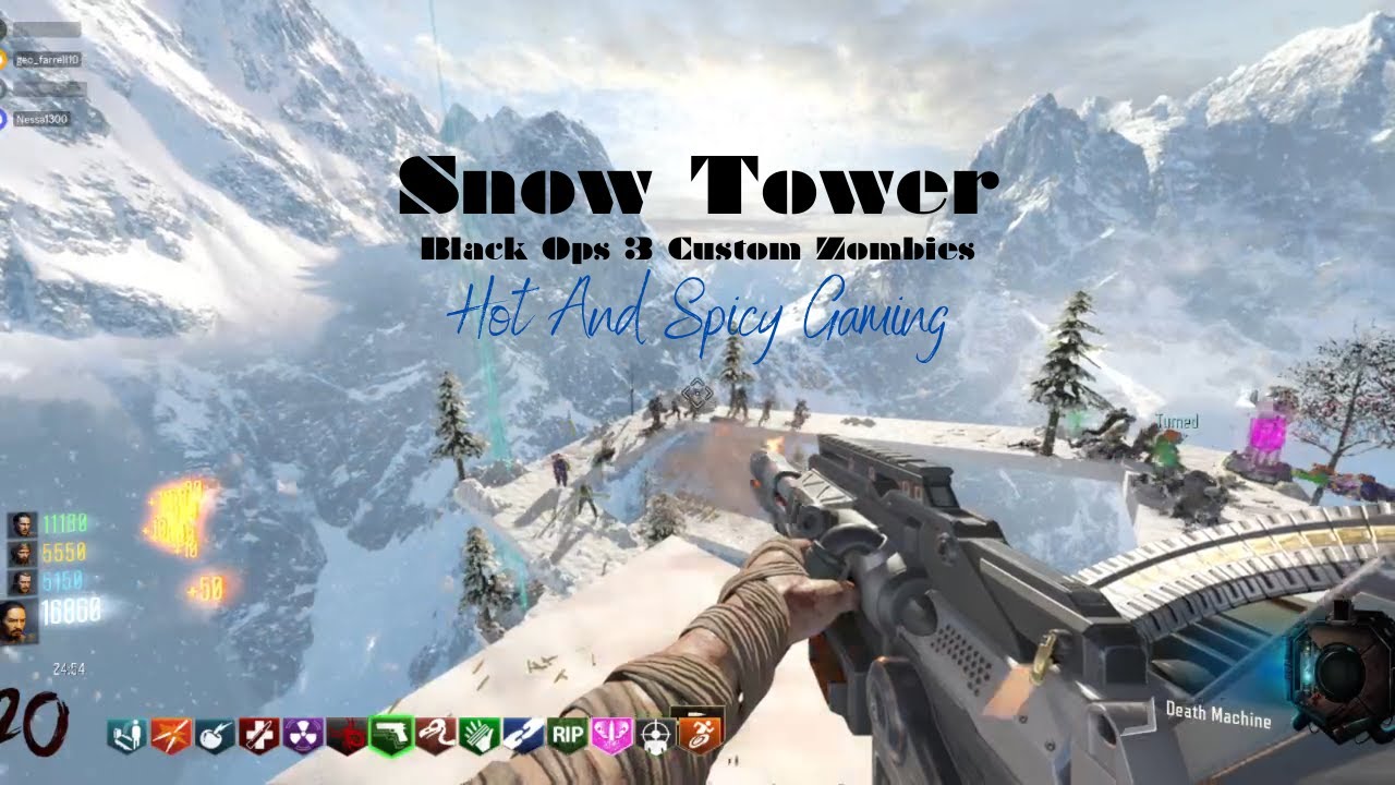 Snow Tower Custom Zombies Map - YouTube