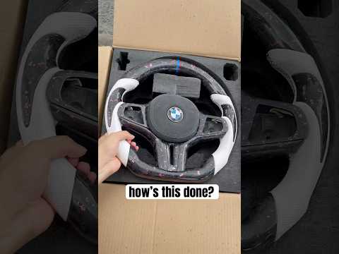 Transform BMW Stock to Unique👀#carbonfiber#steeringwheel#bmwnation#bmwclub#bmwsports#gyautoparts