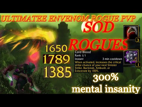 Season Of Discovery- Envenom Rogue PvP Scale Insane Crits Unrecoverable ...