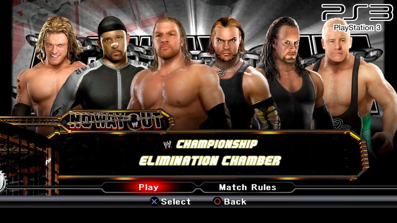 WWE SVR 2009 - Triple H VS Jeff Hardy VS MVP VS Undertaker VS Edge VS ...