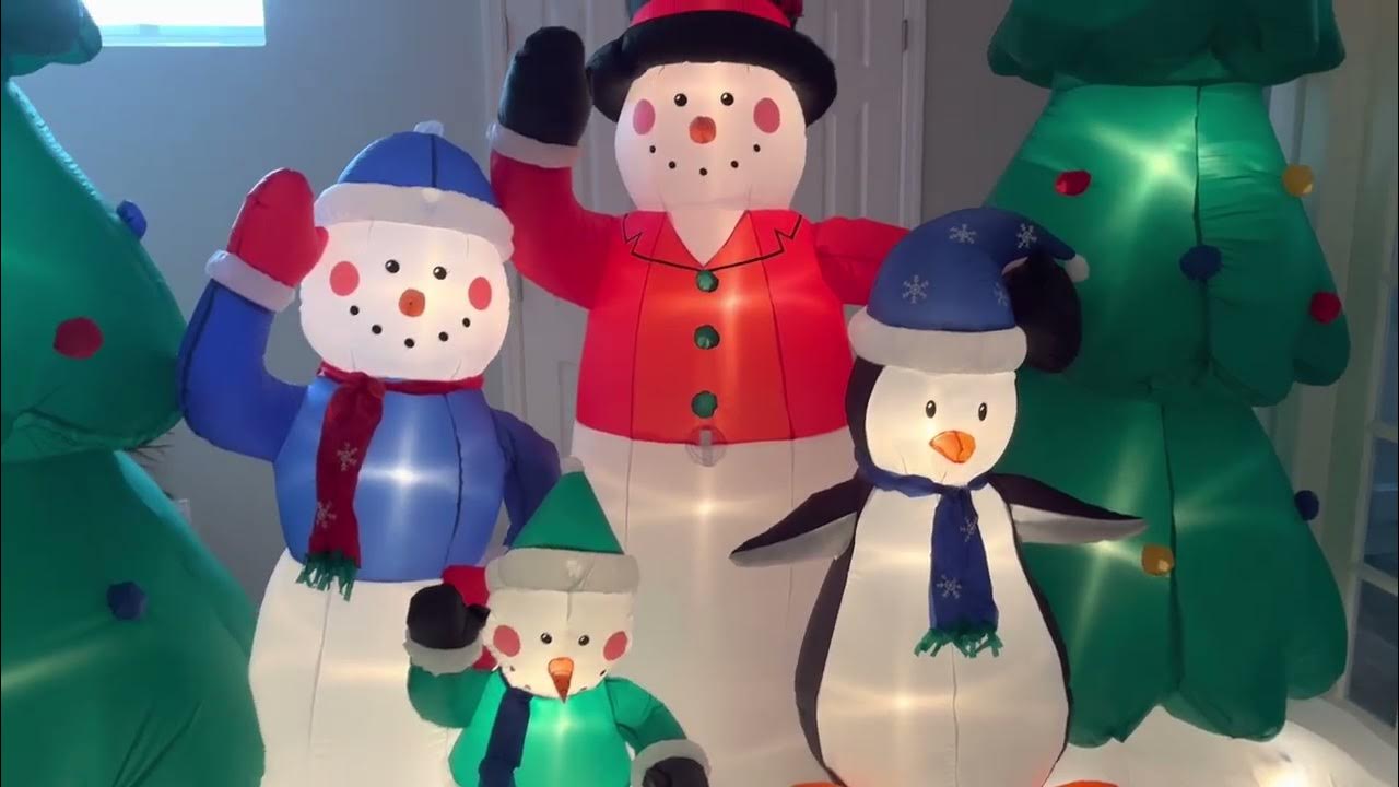 Gemmy 2007 Airblown Inflatable Home Depot Lightshow - Unboxing, Inflation & Review - YouTube