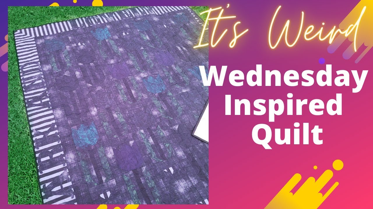 Wednesday Inspired Quilt | Robin Pickens Tulip Pattern - YouTube