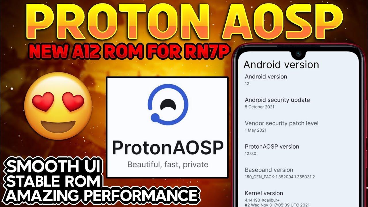 Proton AOSP v12 For Redmi Note 7 Pro | New Android 12 ROM For Redmi Note 7 Pro | Smooth & Stable ...