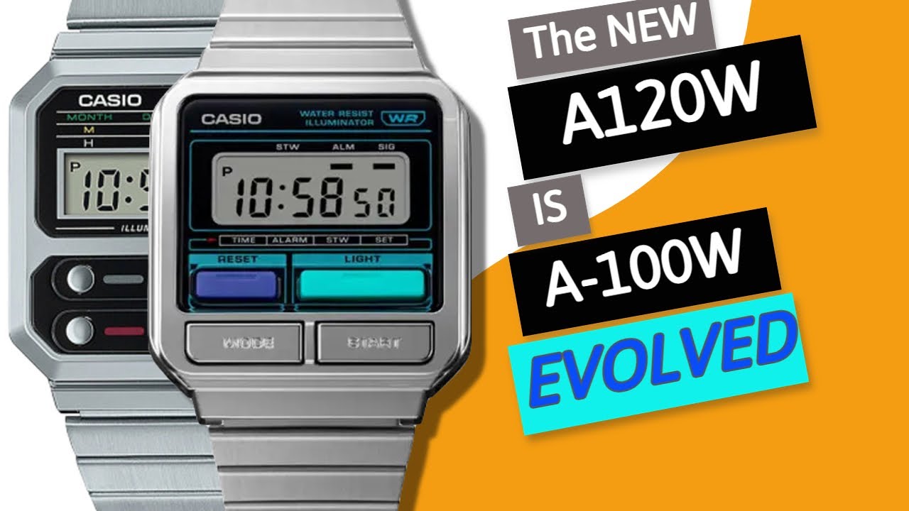 Casio A120W - Superb follow up to the A100W - YouTube