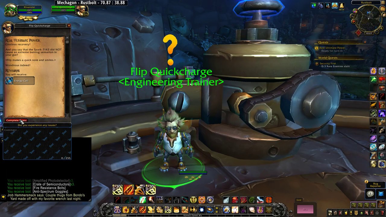 Real Ultimate Power | PTR 8.2 Mechagone Questline - YouTube