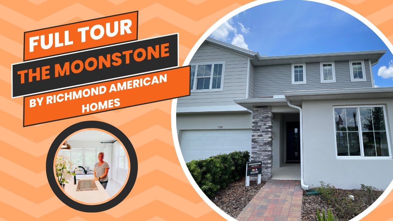 The Moonstone by Richmond American Homes FULL FLOOR PLAN WALK THROUGH! - YouTube