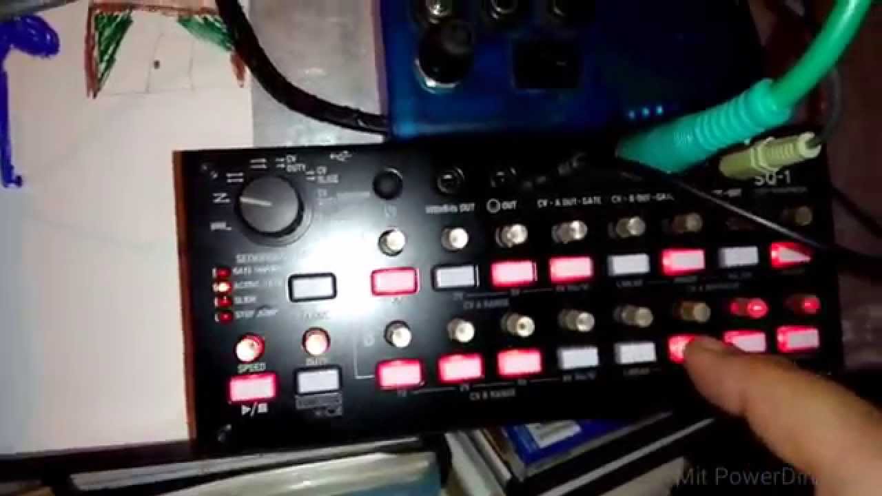Sequencer Monotron mod - Beats sync Korg SQ-1 Demo - YouTube