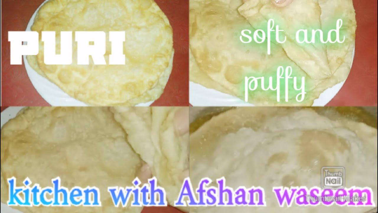 puri recipe | How to make puri at home by kitchen with Afshan waseem ...