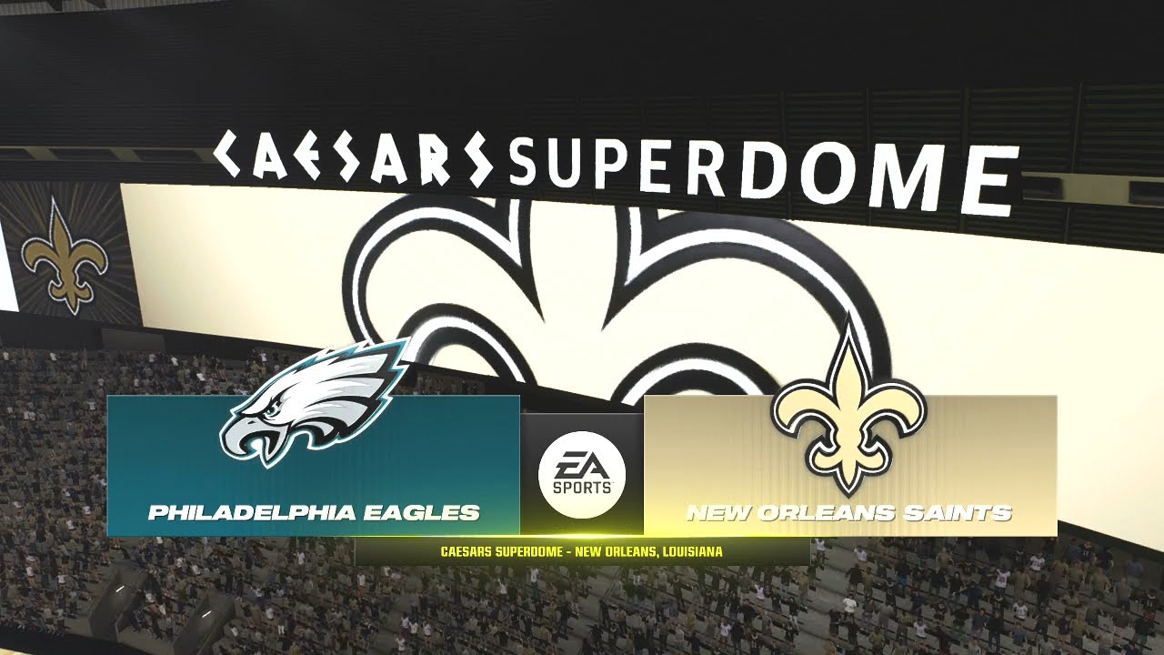 Madden NFL 24 - Philadelphia All-Time Eagles (1-1) Vs New Orleans All ...