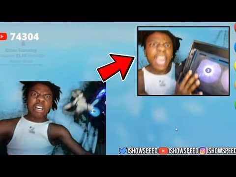 ishowspeed pc falls on his head again 😂 - YouTube
