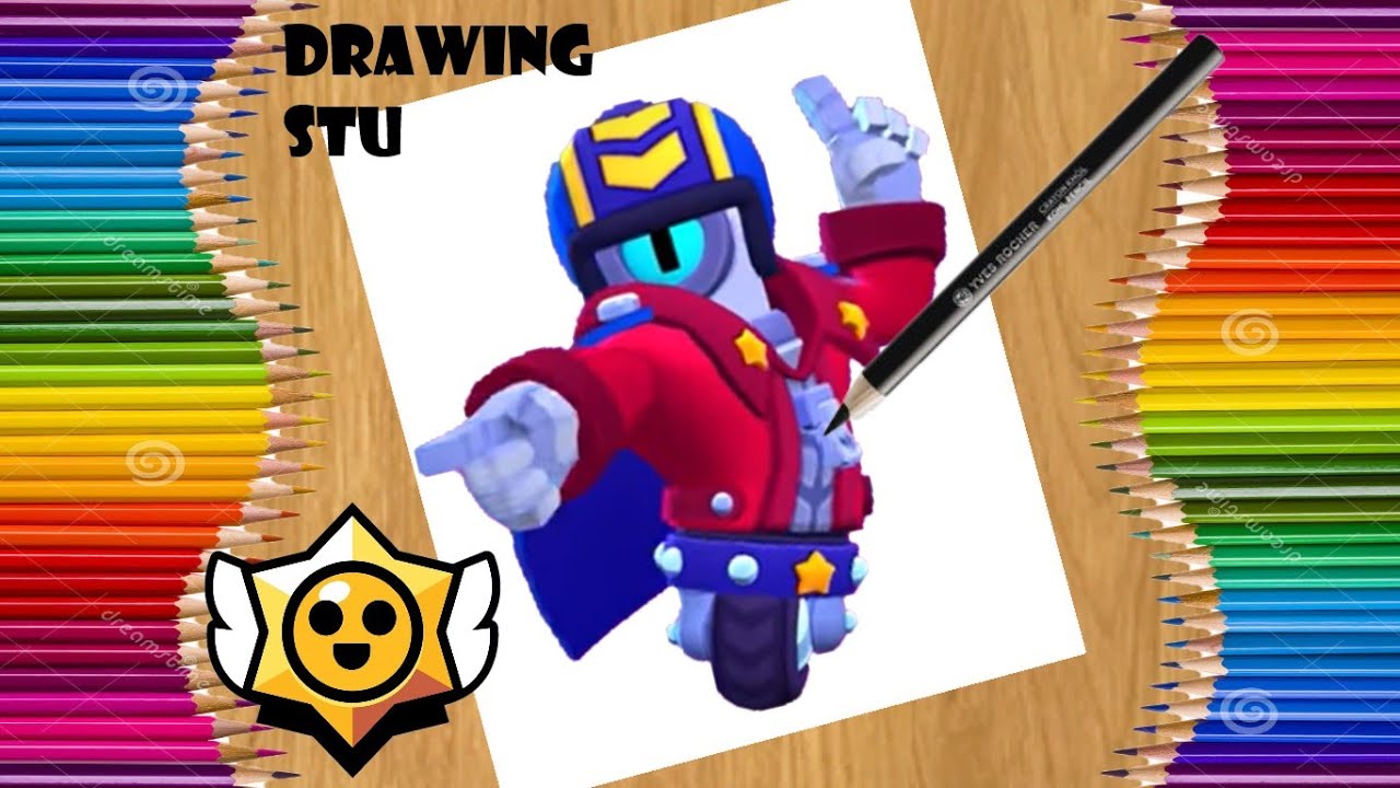 How to draw NEW BRAWLER STU easily | brawl stars \ comment dessiner ...
