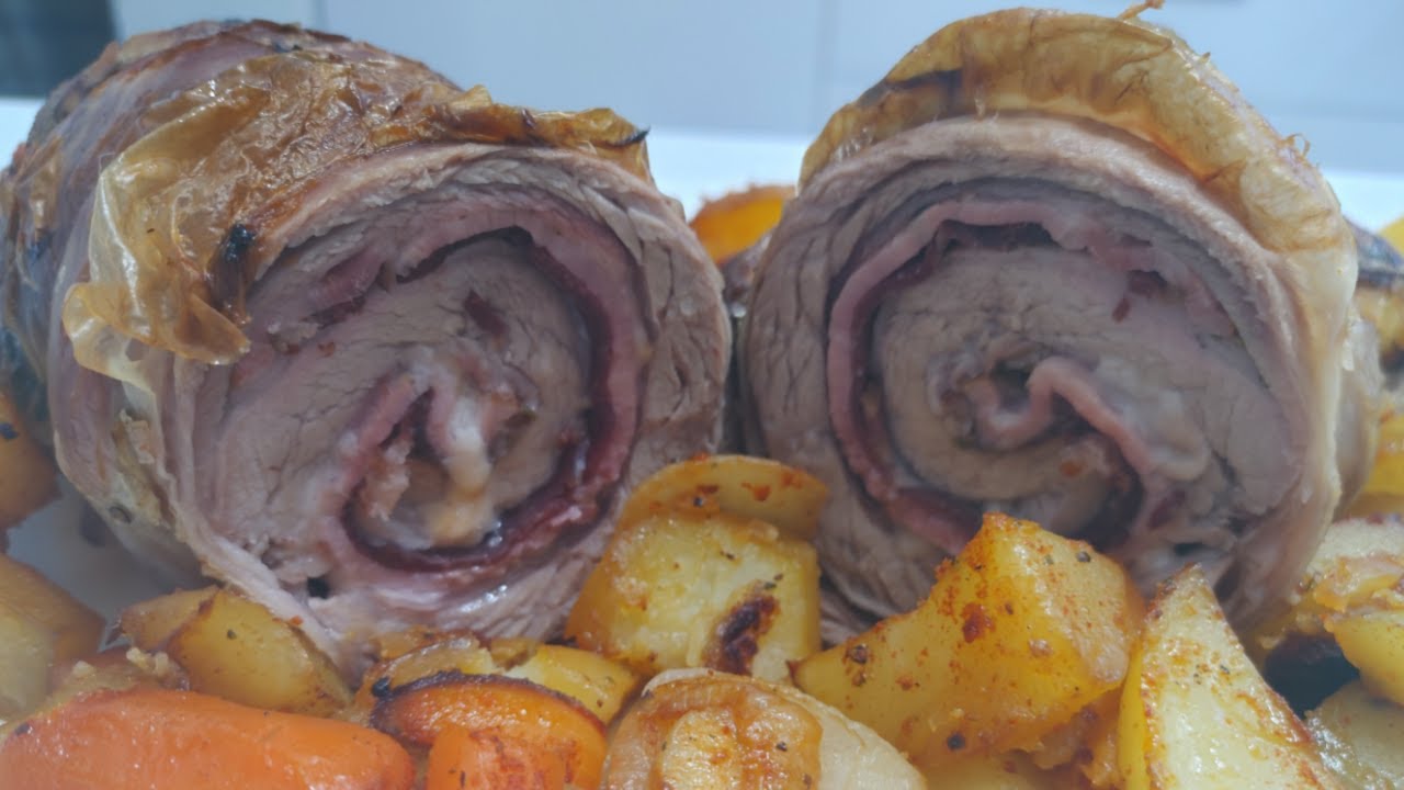 Rolovana punjena teletina - Kako spremiti rolovanu teletinu - Sočna ...