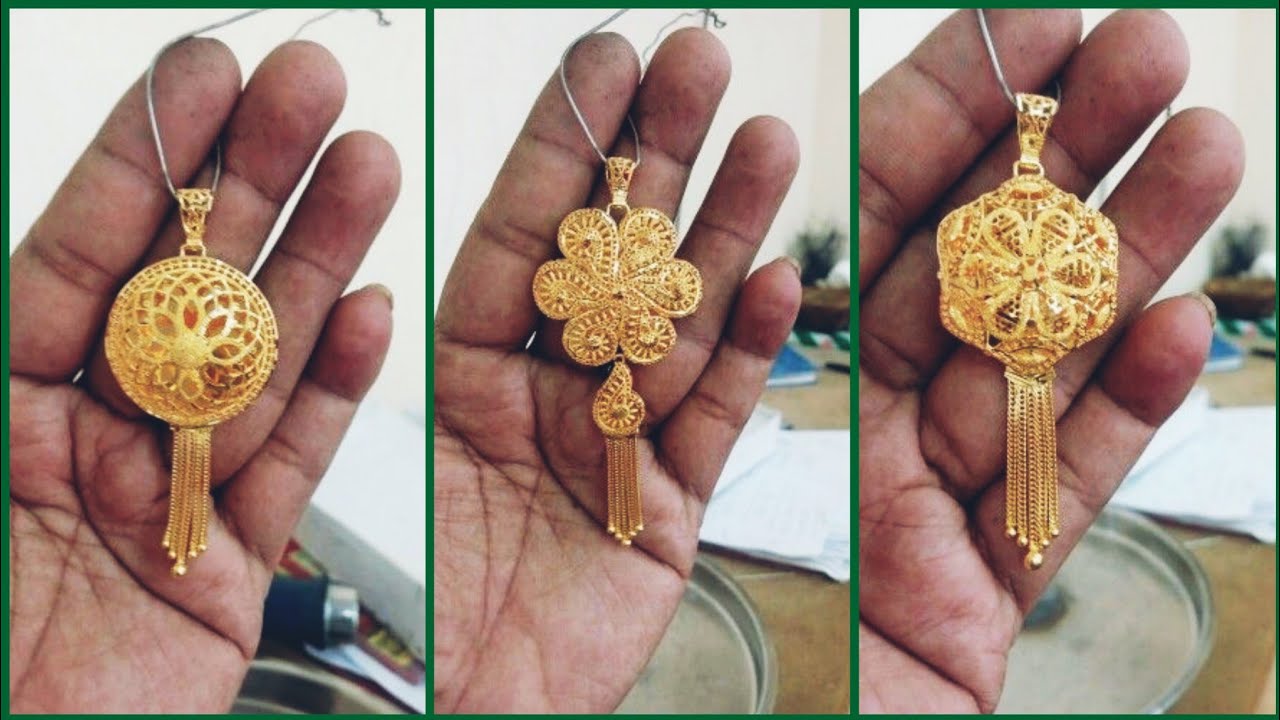 Simple And Beautiful 22K Gold Pandent Designs 2021 - YouTube