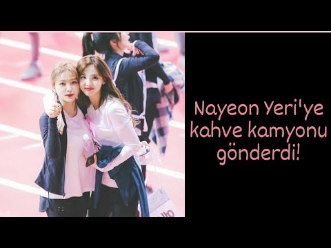 Nayeon Yeri'ye kahve kamyonu gönderdi🦋