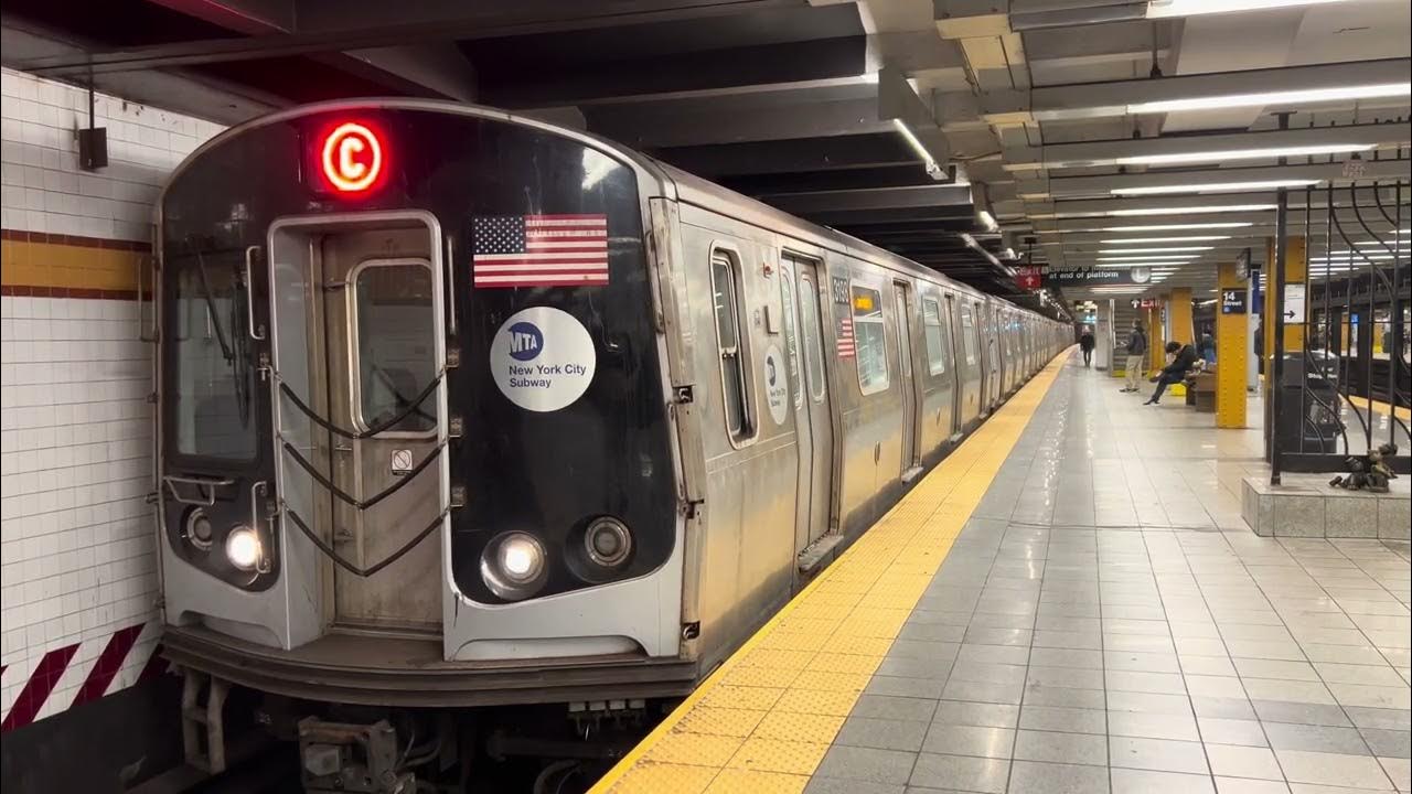 MTA New York City Subway 168th Street Bound Bombardier R179 (C) Local Train @ 14th Street - YouTube