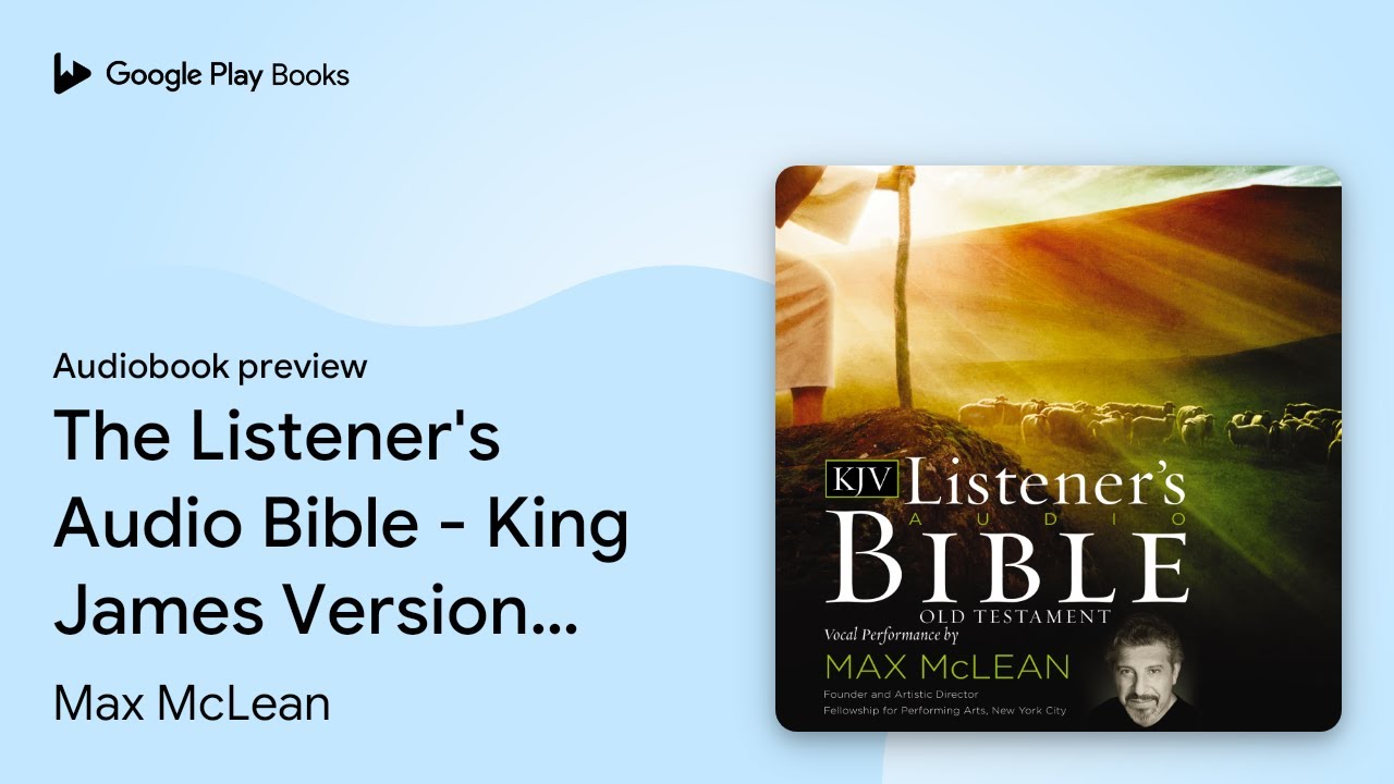 The Listener's Audio Bible - King James… by Max McLean · Audiobook ...