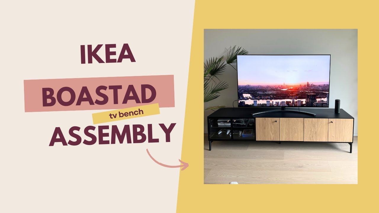 IKEA BOASTAD tv bench assembly - YouTube