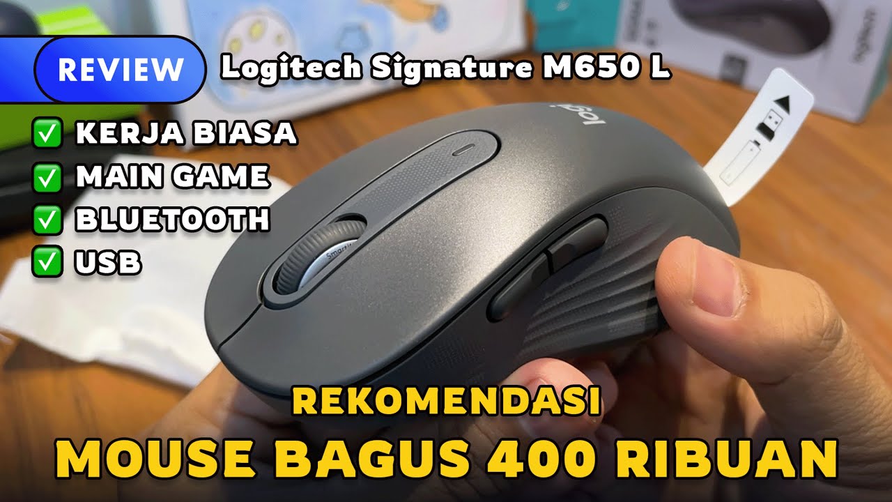 Review dari orang biasa tentang Mouse Wireless Logitech Signature M650L ...
