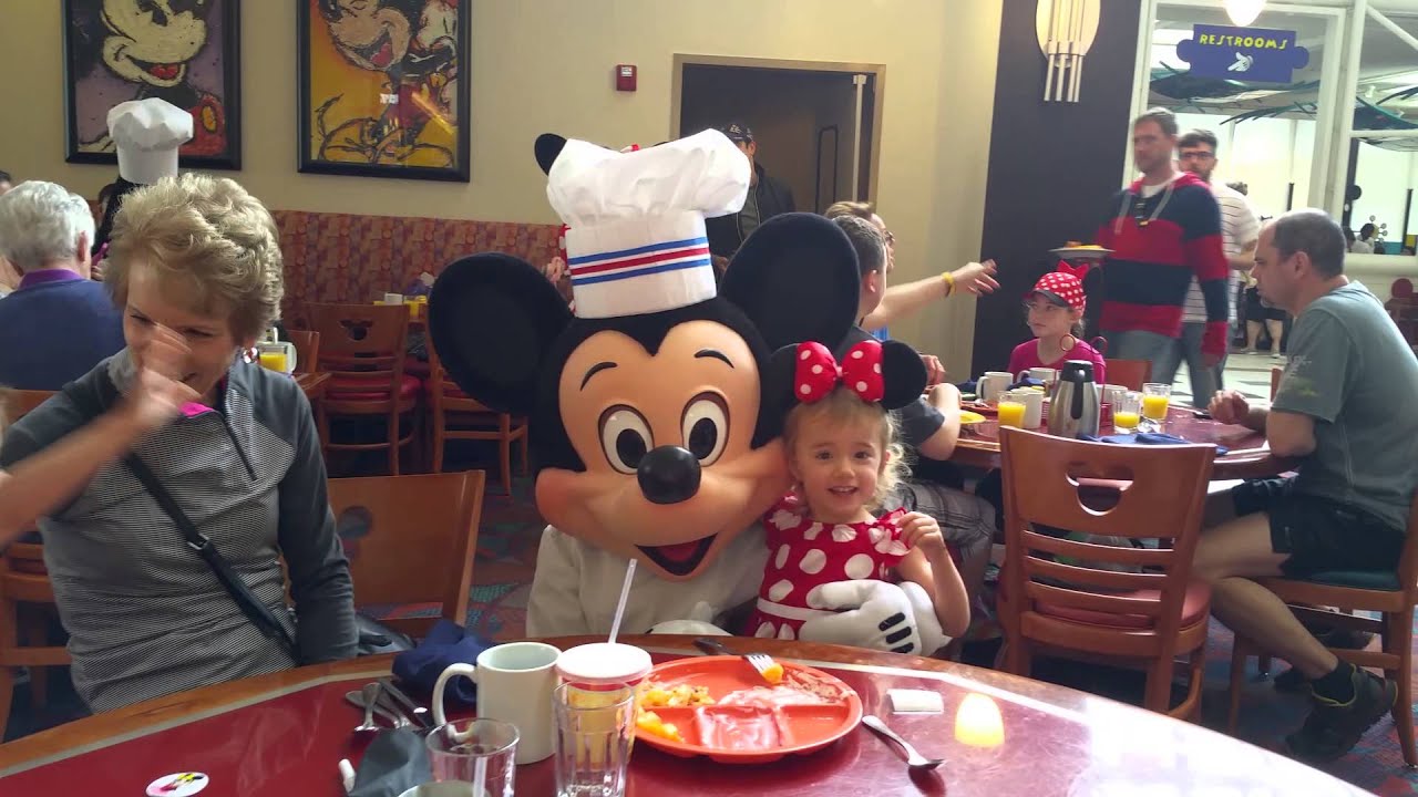 Character Breakfast Mickey - YouTube
