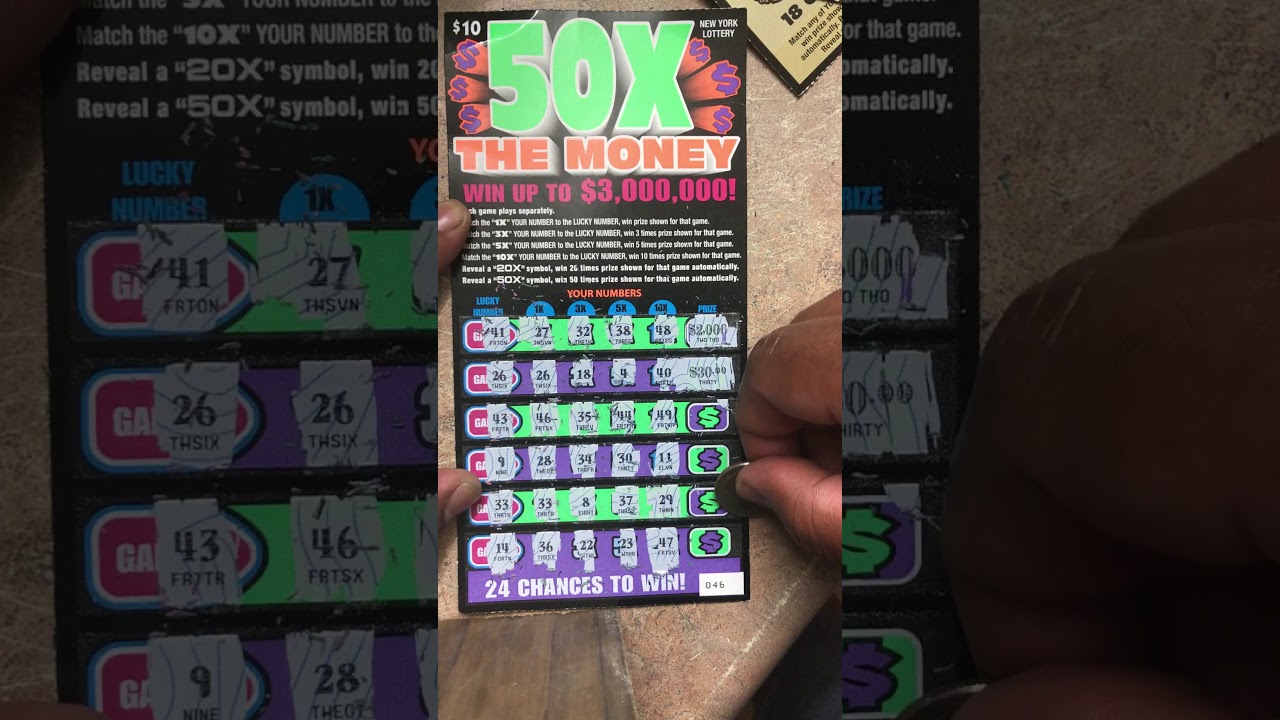 New York scratch off ticket 50 X winning ticket - YouTube