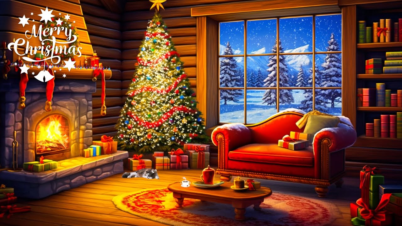 Relaxing Christmas Jazz Music 🎄 Cozy Winter Christmas Ambience with ...