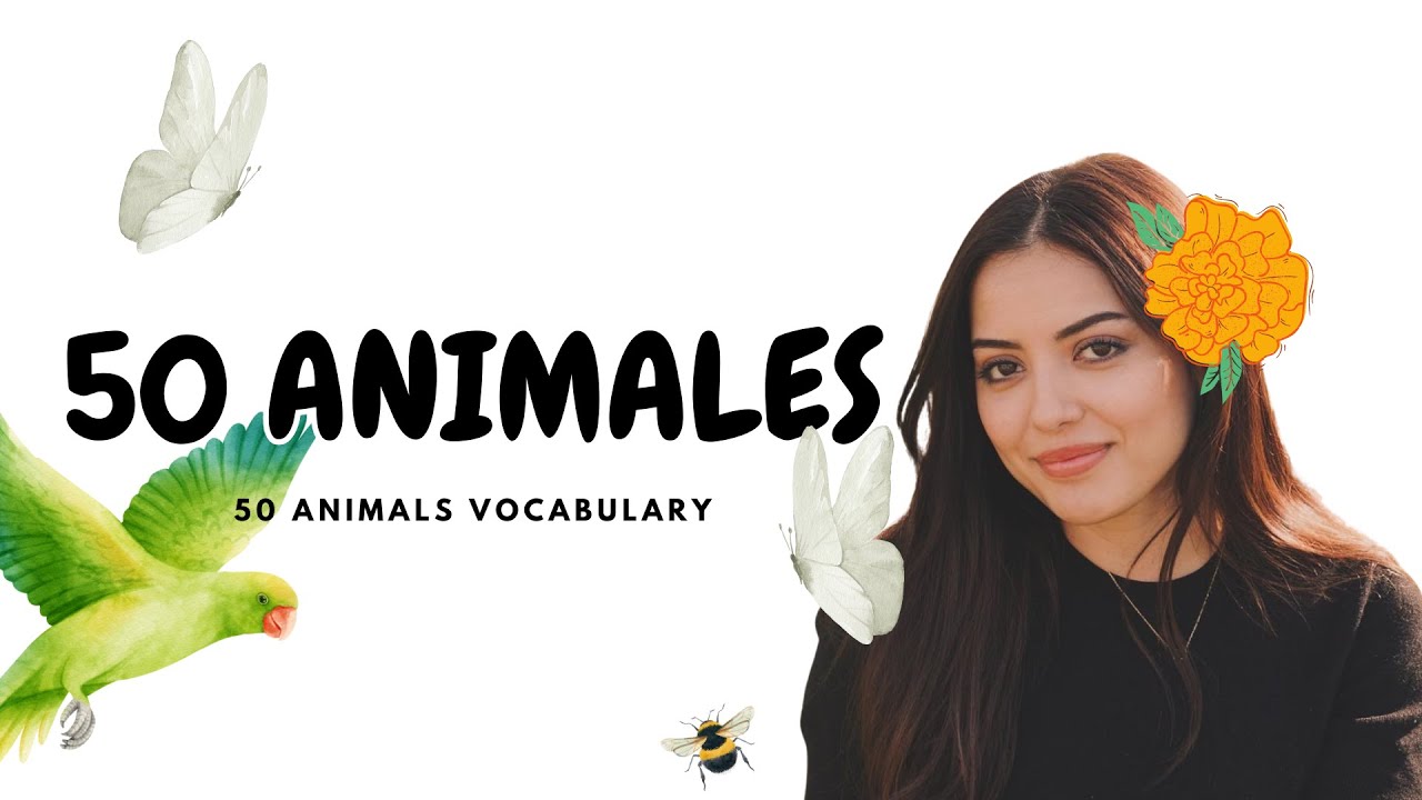 50 ANIMALS IN SPANISH FOR KIDS WITH THE CORRECT PRONUNCIATION | - YouTube