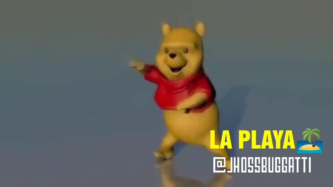 Winnie Pooh bailando LA PLAYA de @JhossBuggatti - YouTube